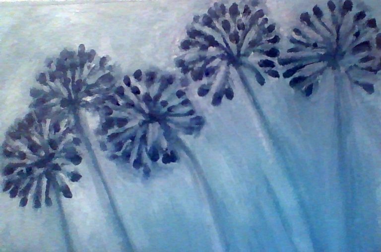 Daily Painting Challenge: Flower Shadows – J.L. Marotta